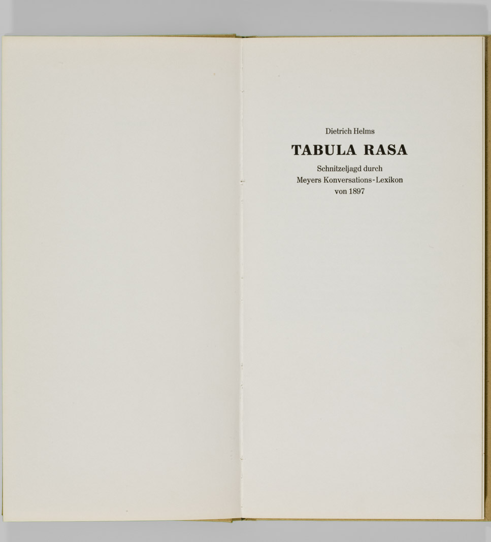 Helms » Werkgruppen » Tabula rasa